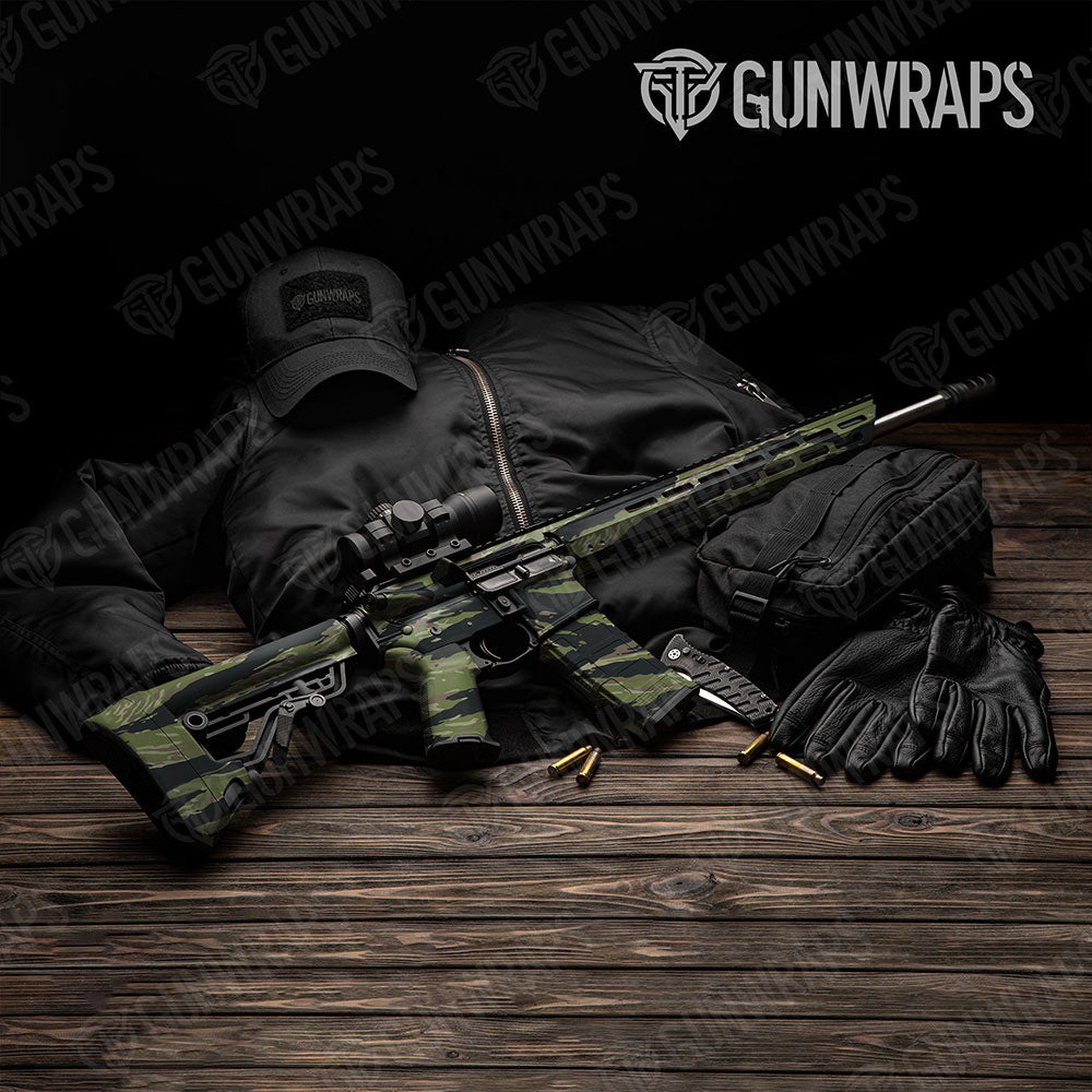 AR-15 Vietnam Tiger Stripe Gun Skin Vinyl Wrap | GunWraps – GunWraps.com