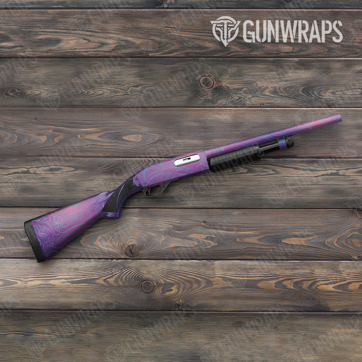 Shotgun Damascus Gun Skin Vinyl Wrap | GunWraps – GunWraps.com