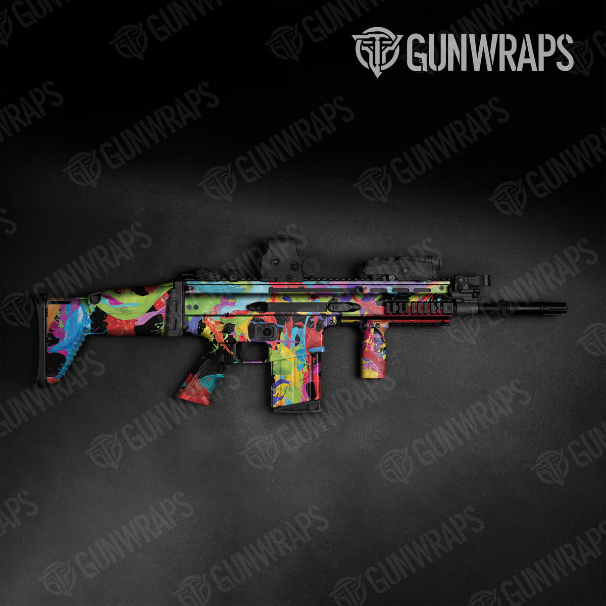 Tactical Paint Splatter Gun Skin Vinyl Wrap | GunWraps – GunWraps.com